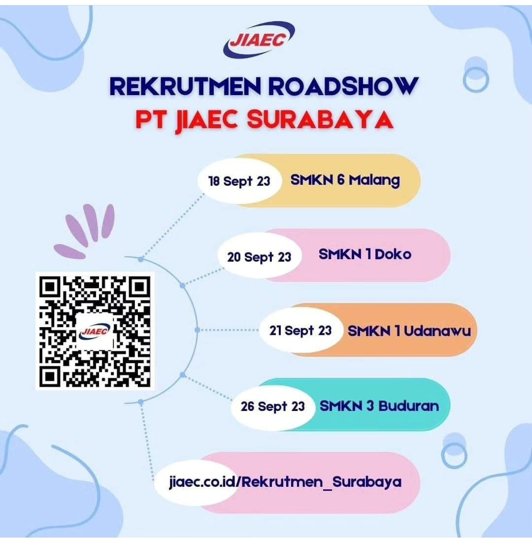 Rekrutmen Roadshow PT JIAEC Surabaya - SMKN 1 Udanawu